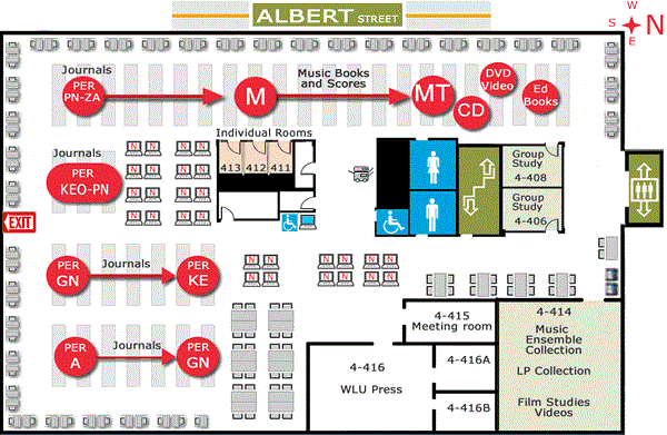 Description of 4th Floor, Waterloo Campus Library | Laurier Library
